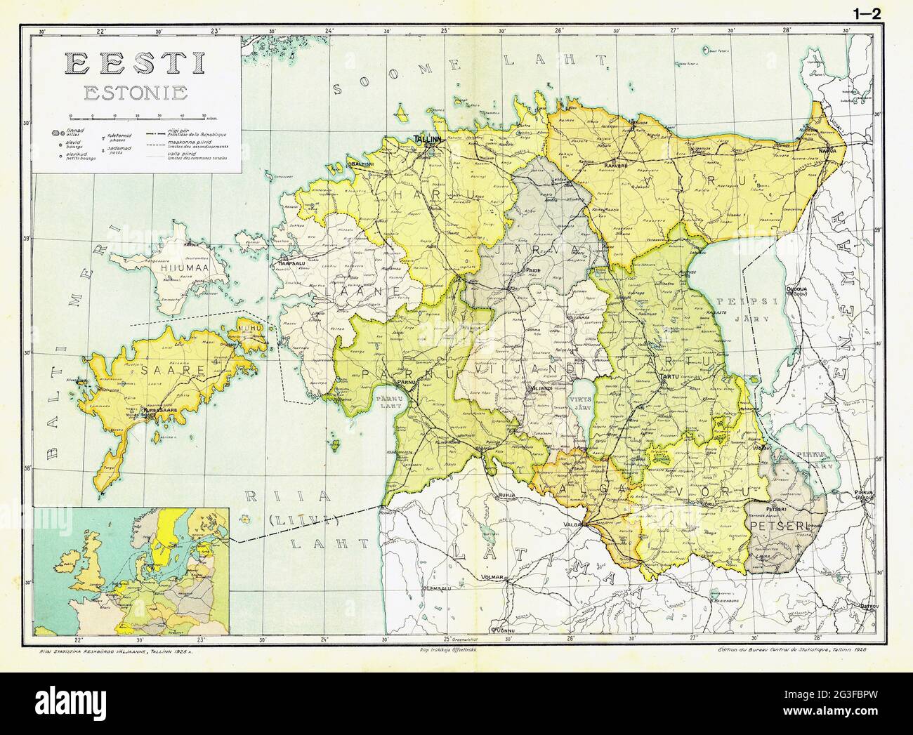 Estonia map -Fotos und -Bildmaterial in hoher Auflösung – Alamy