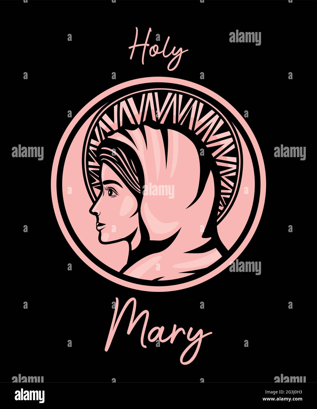 Heilige maria himmelfahrt Stock-Vektorgrafiken kaufen - Alamy