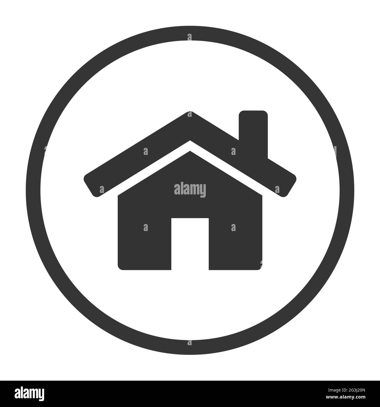 Startseite einfaches flaches Symbol, Web-Homepage-Symbol. Vektorgrafik ...