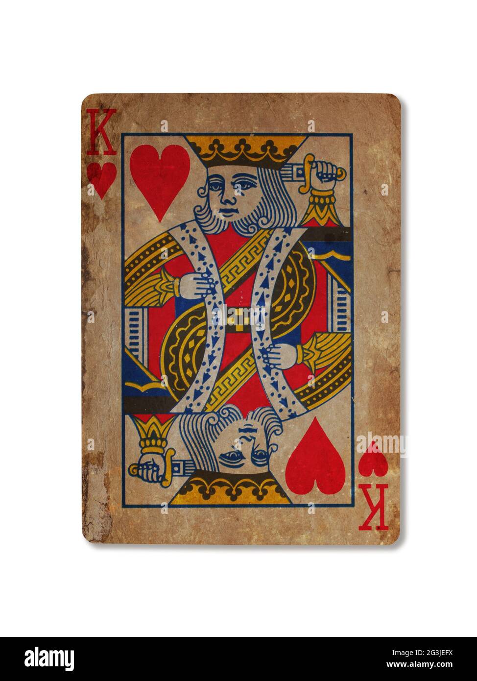 Alte Spielkarte König Stockfotos und -bilder Kaufen - Alamy