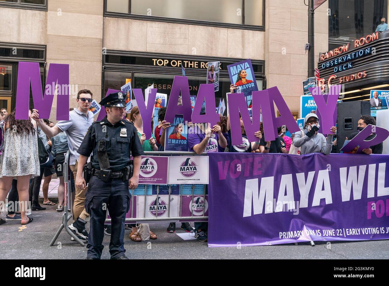 New York, Usa. Juni 2021. Bevor bürgermeisterliche Anwärter in den NBC ...