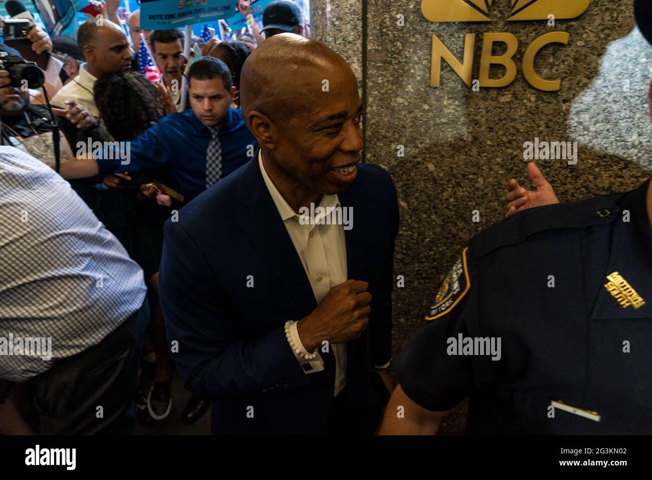 New York, Usa. Juni 2021. Der bürgermeisterliche Kandidat Eric Adams ...