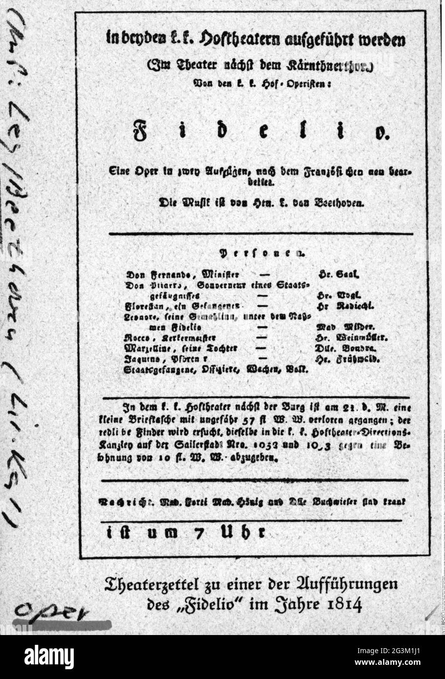 Fidelio beethoven -Fotos und -Bildmaterial in hoher Auflösung – Alamy