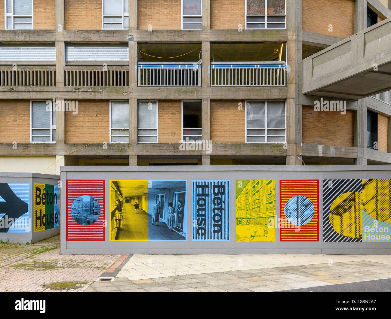 Park Hill Anwesen in Sheffield, um viktorianische Slums zu ersetzen ...