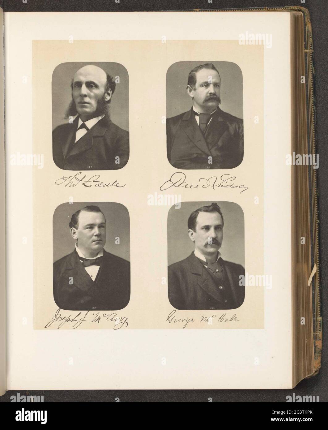 Porträts von vier Mitgliedern des Unterhauses des Staates New York ...