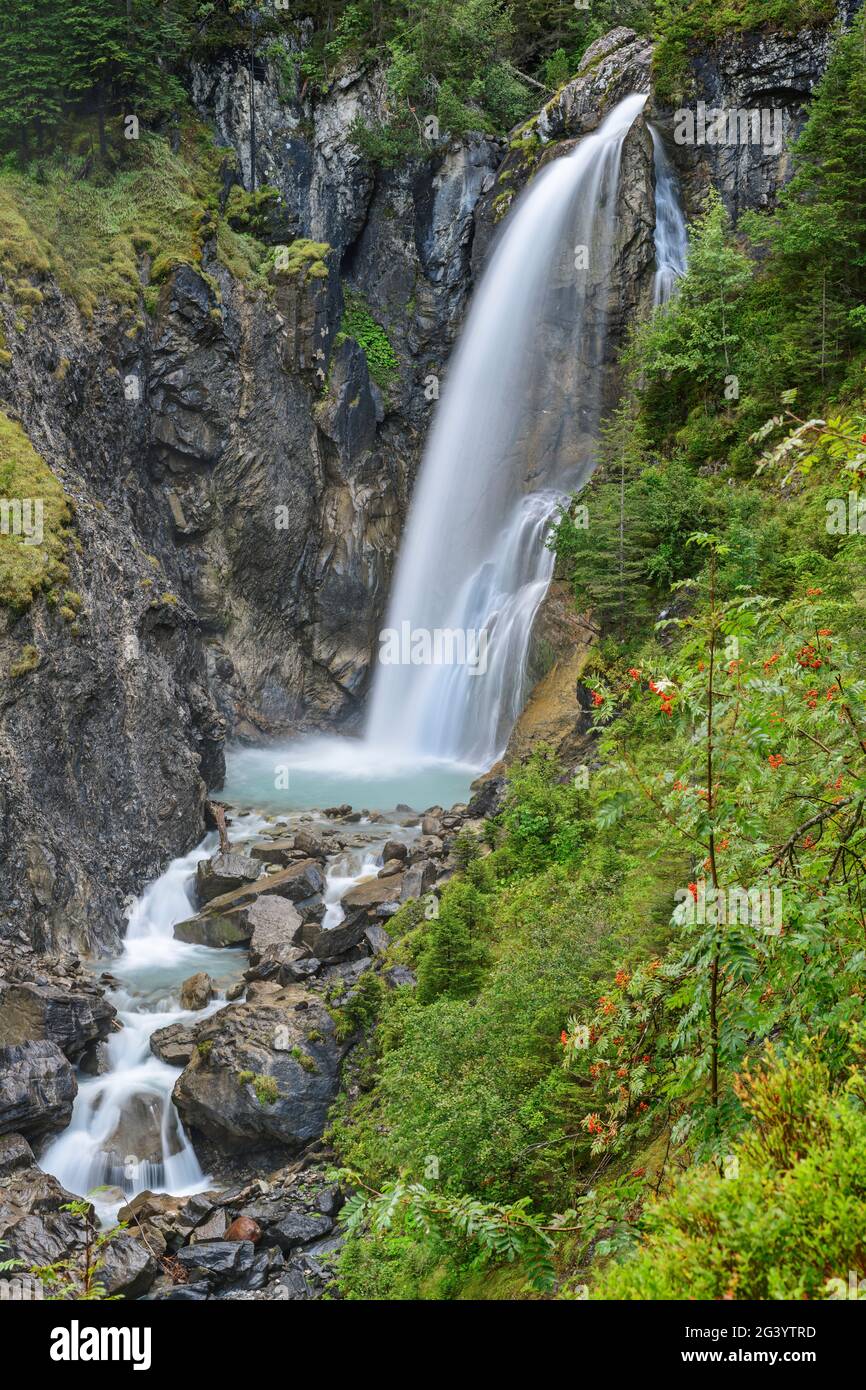 Wasserfall, Rosenlaui, Rosenlaui-Tal, Berner Oberland, UNESCO ...
