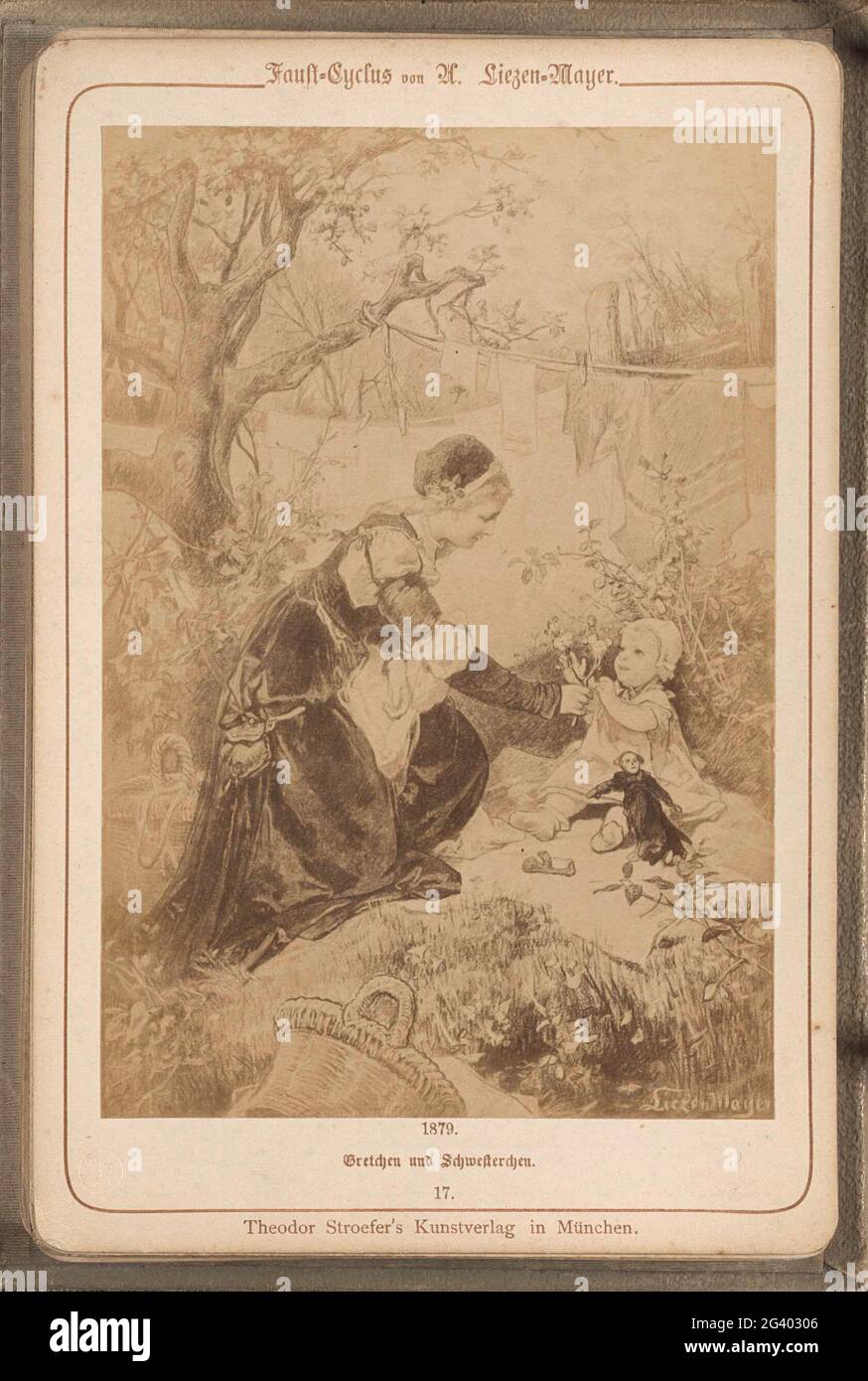 Fotoproduktion von (vermutlich) einer Zeichnung mit dem Titel 'Gretchen ...