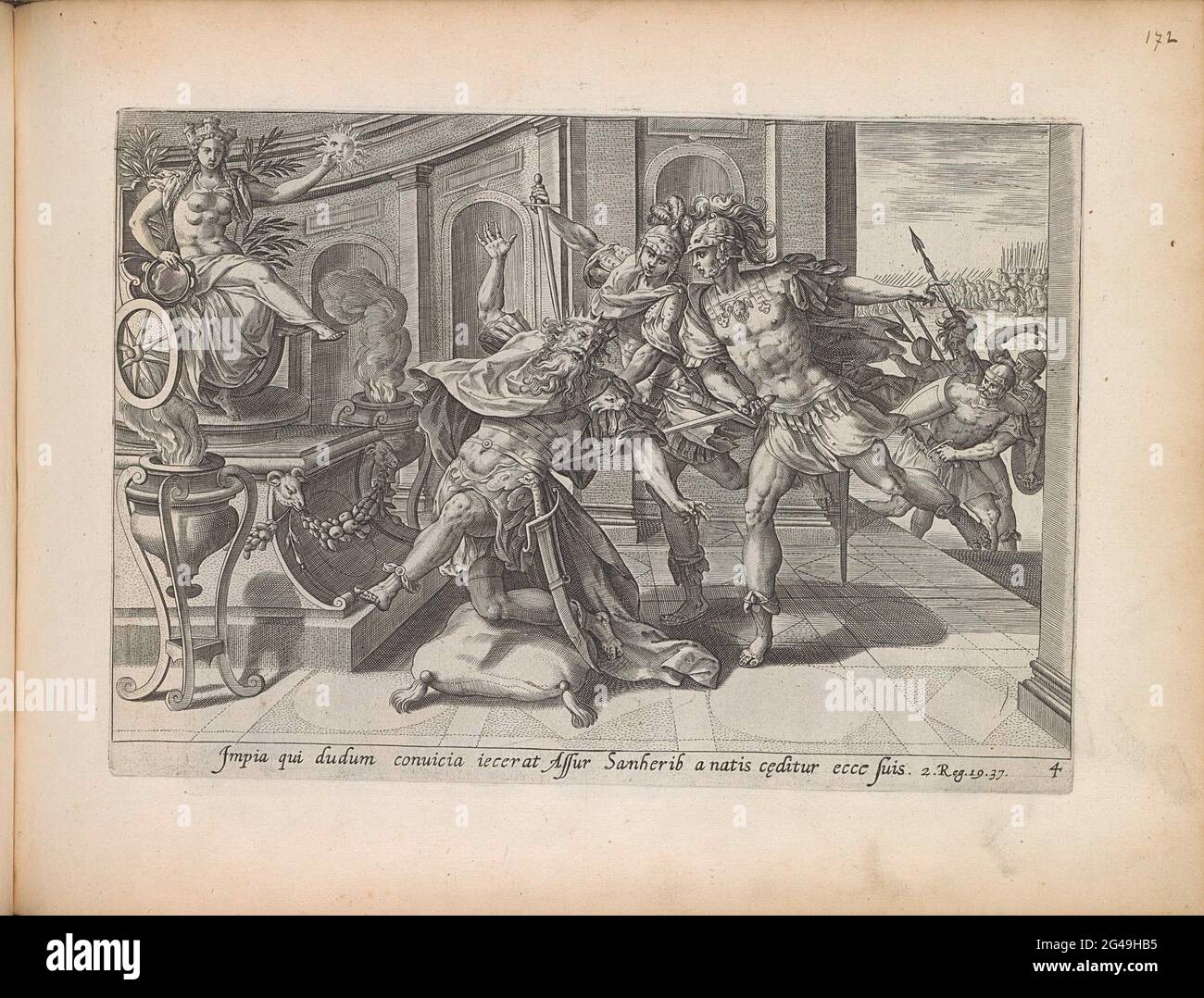 Tod von Sanherib; Geschichte von Hizkia und Sanherib; Theatrum Biblicum ...