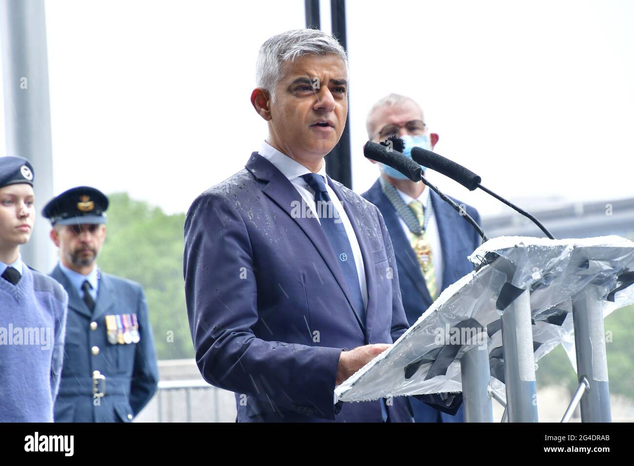 London, Großbritannien. Juni 2021. Sadiq Khan, Bürgermeister von London ...