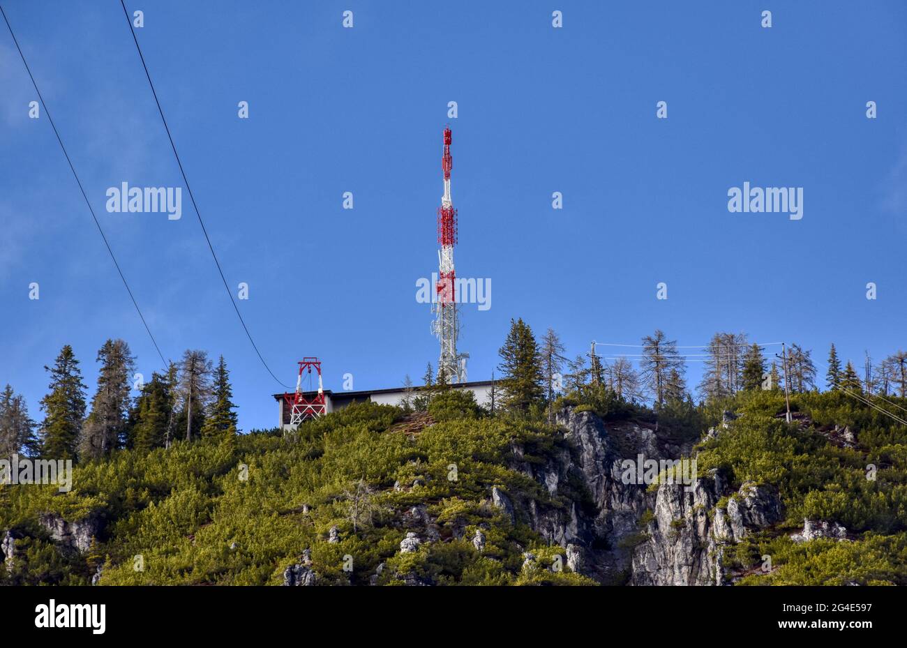 Lienzer Dolomiten, Osttirol, Rauchkofel, Mast, Gittermast, Sendemast ...