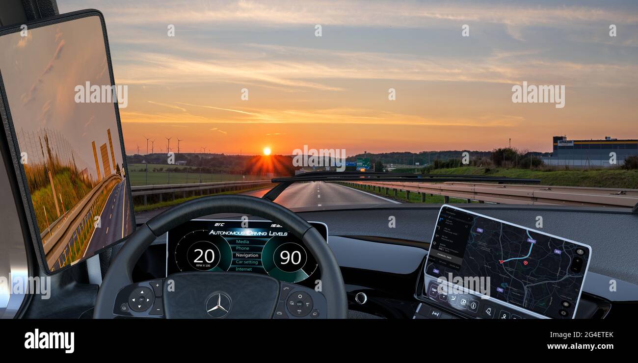 Lkw cockpit -Fotos und -Bildmaterial in hoher Auflösung – Alamy