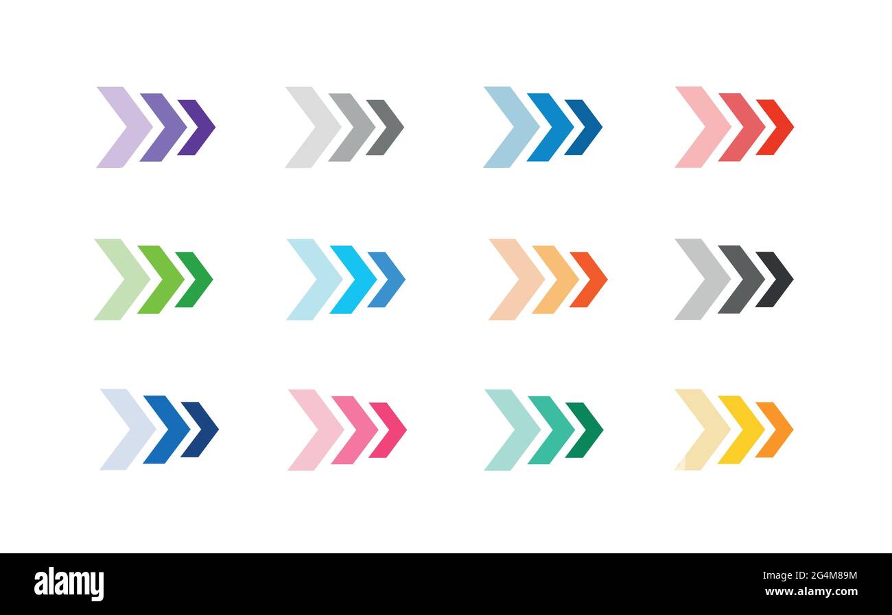 Moderne Web-Pfeile bunte Set, tolles Design für jeden Zweck ...