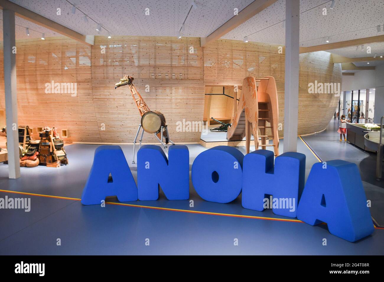 Berlin, Deutschland. Juni 2021. Der Schriftzug „ANOHA“ steht im ANOHA ...