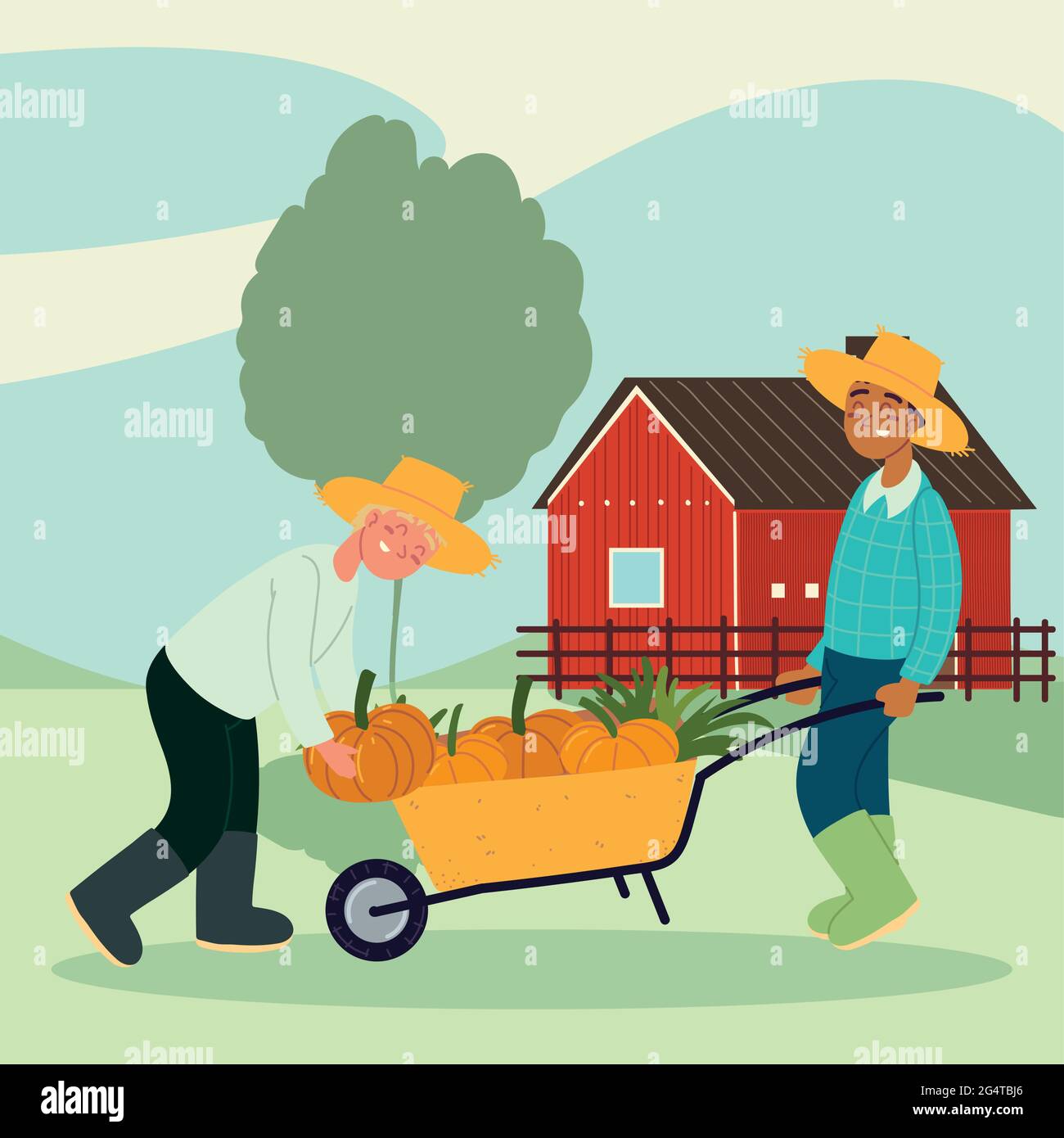 Bauern zaun Stock-Vektorgrafiken kaufen - Alamy