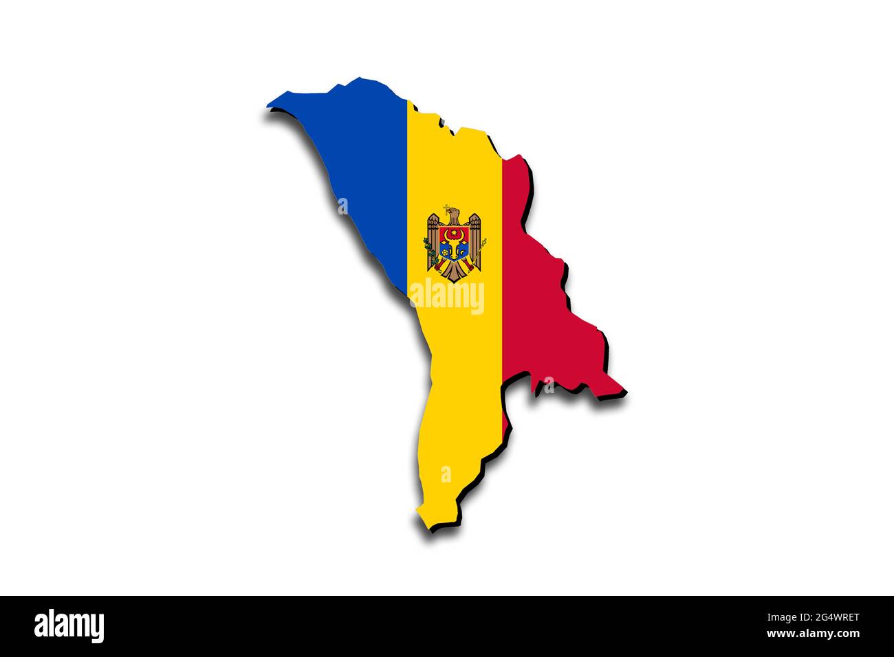 Moldova country map -Fotos und -Bildmaterial in hoher Auflösung – Alamy