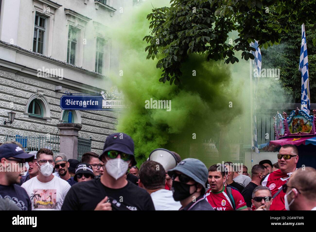 München, Bayern, Deutschland. Juni 2021. Die ultra-nationalistischen ...