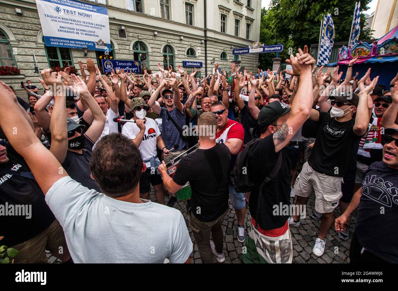 München, Bayern, Deutschland. Juni 2021. Die ultra-nationalistischen ...