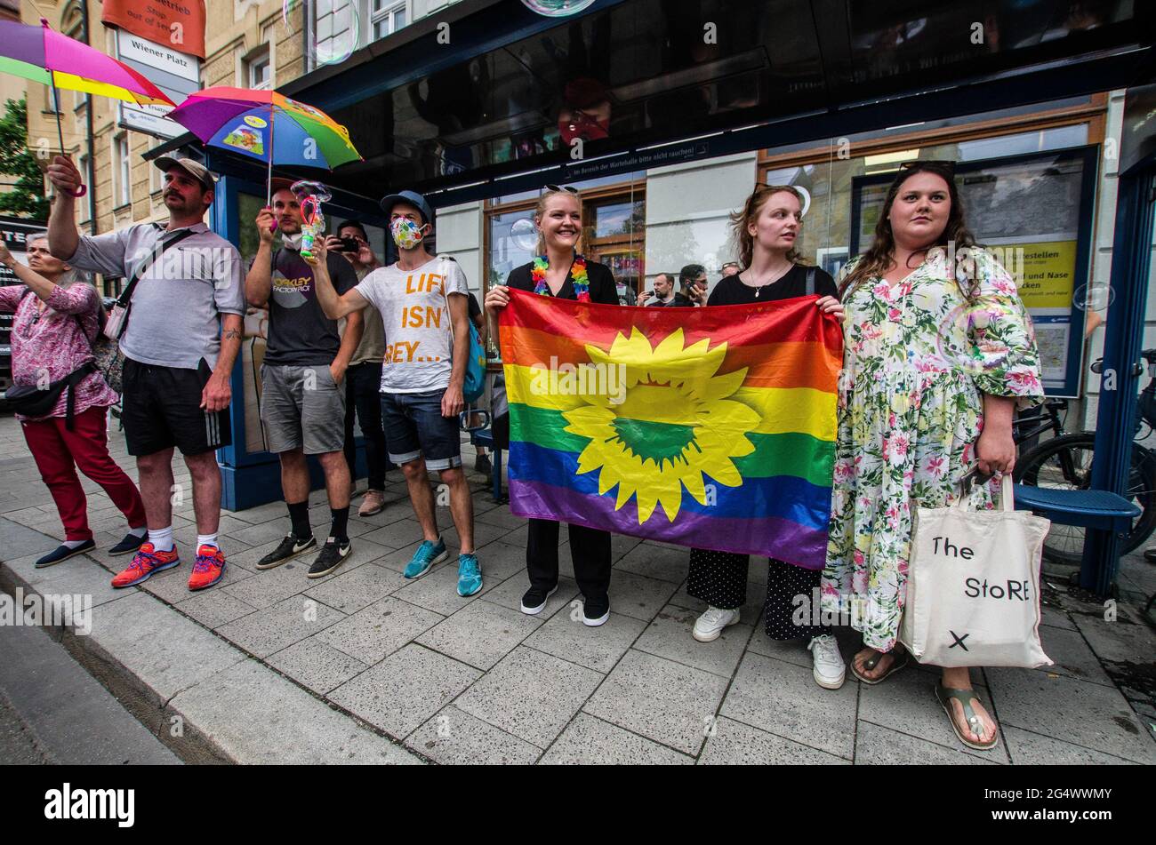München, Bayern, Deutschland. Juni 2021. Die ultra-nationalistischen ...