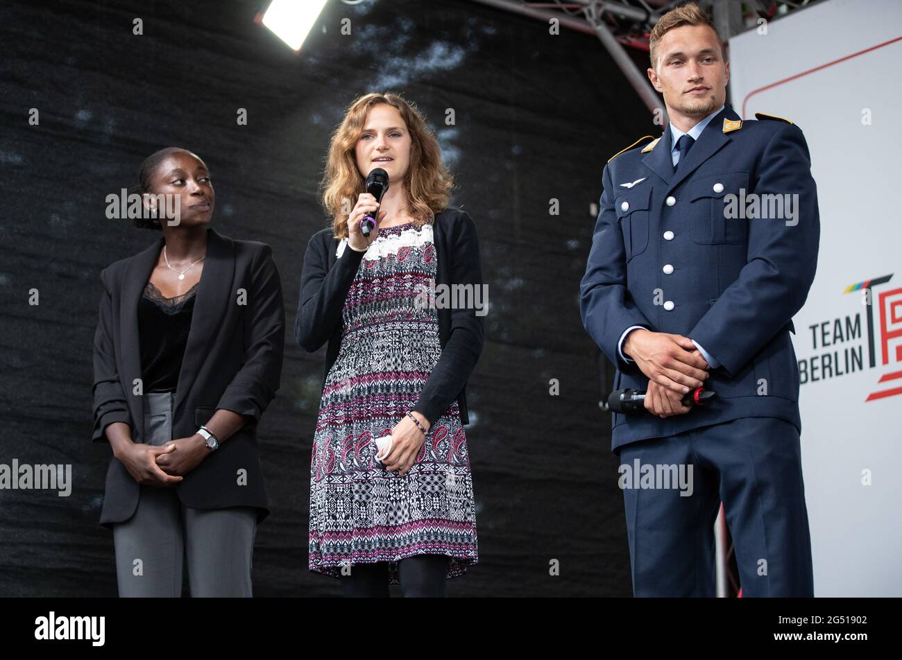 Berlin, Deutschland. Juni 2021. Olympia: Tokio, deutsche Mannschaft, Abschiedszeremonie für die ...