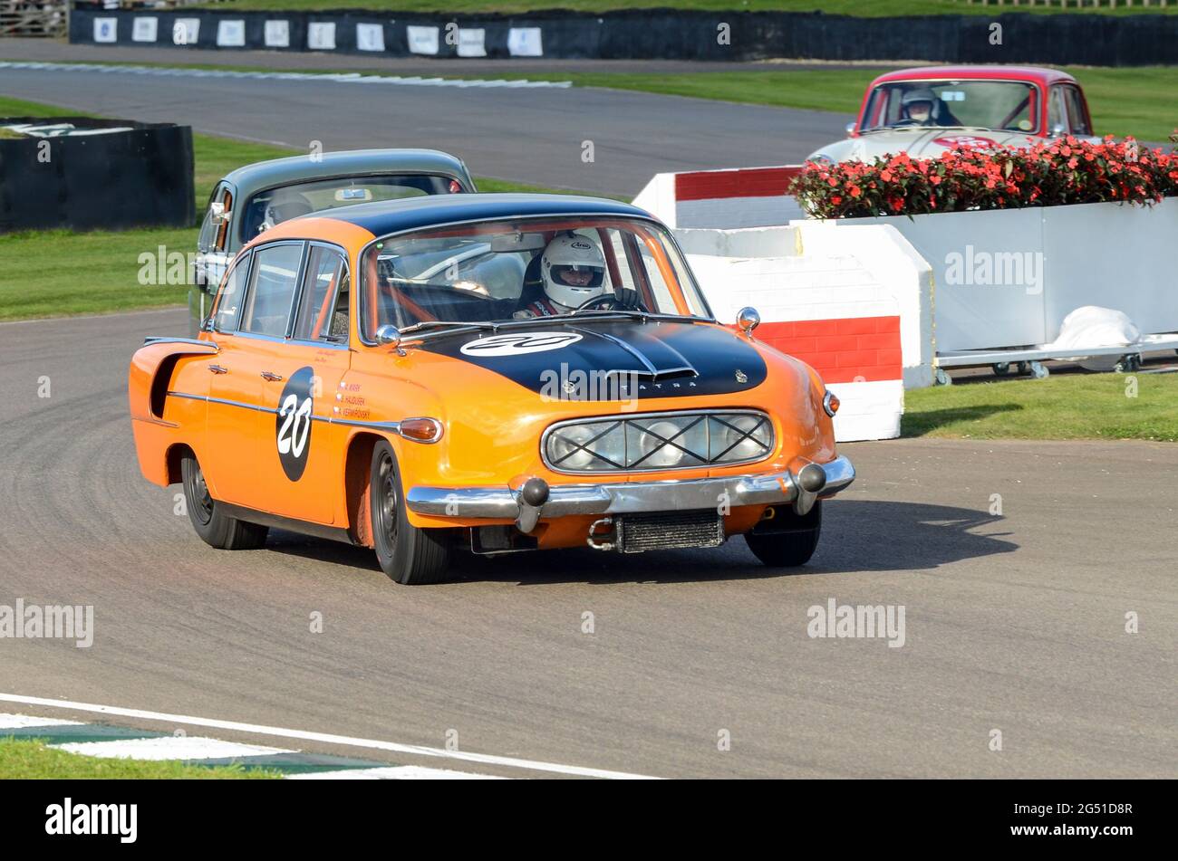 Tatra 603 Oldtimer-Rennen beim Goodwood Revival 2012, Großbritannien ...