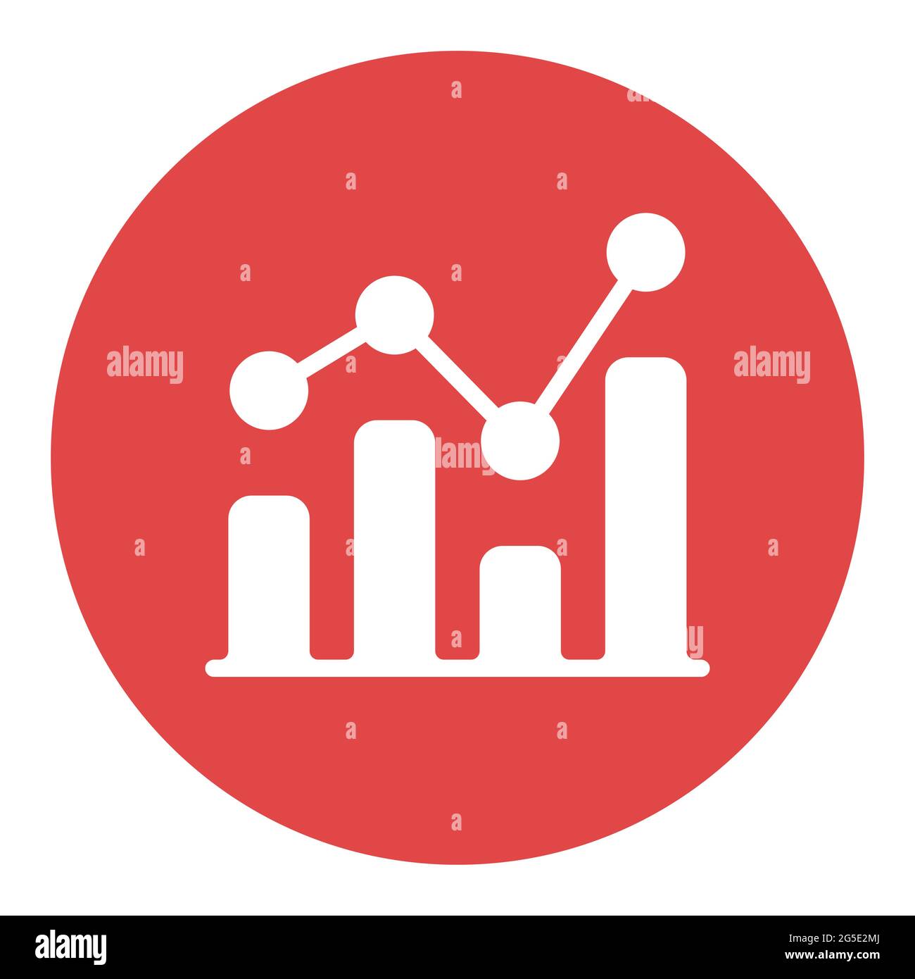 Grafik in trendigen Umriss weißen Glyphen-Symbol. Finanzzeichen. Graph ...