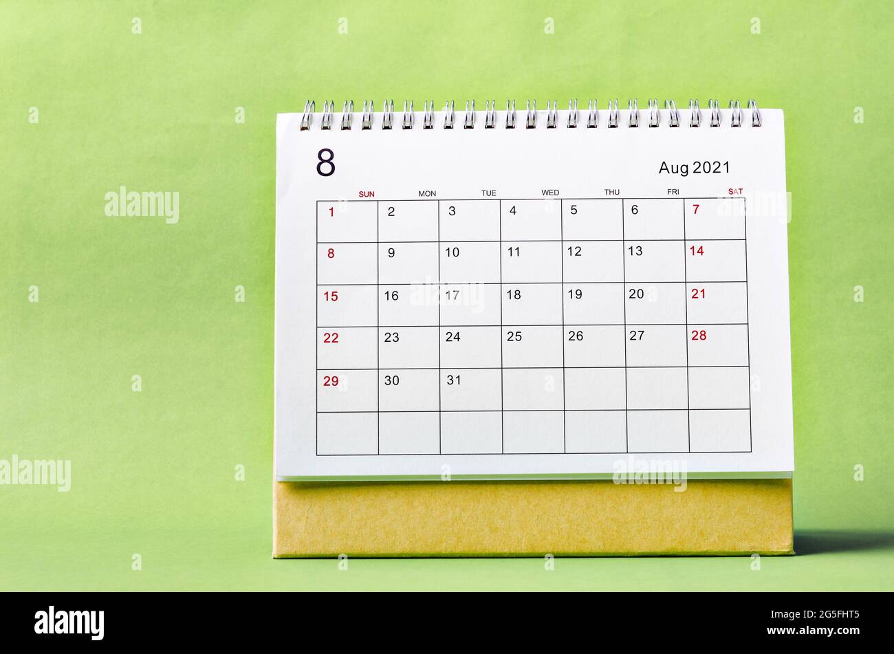 August kalender 2021 -Fotos und -Bildmaterial in hoher Auflösung – Alamy