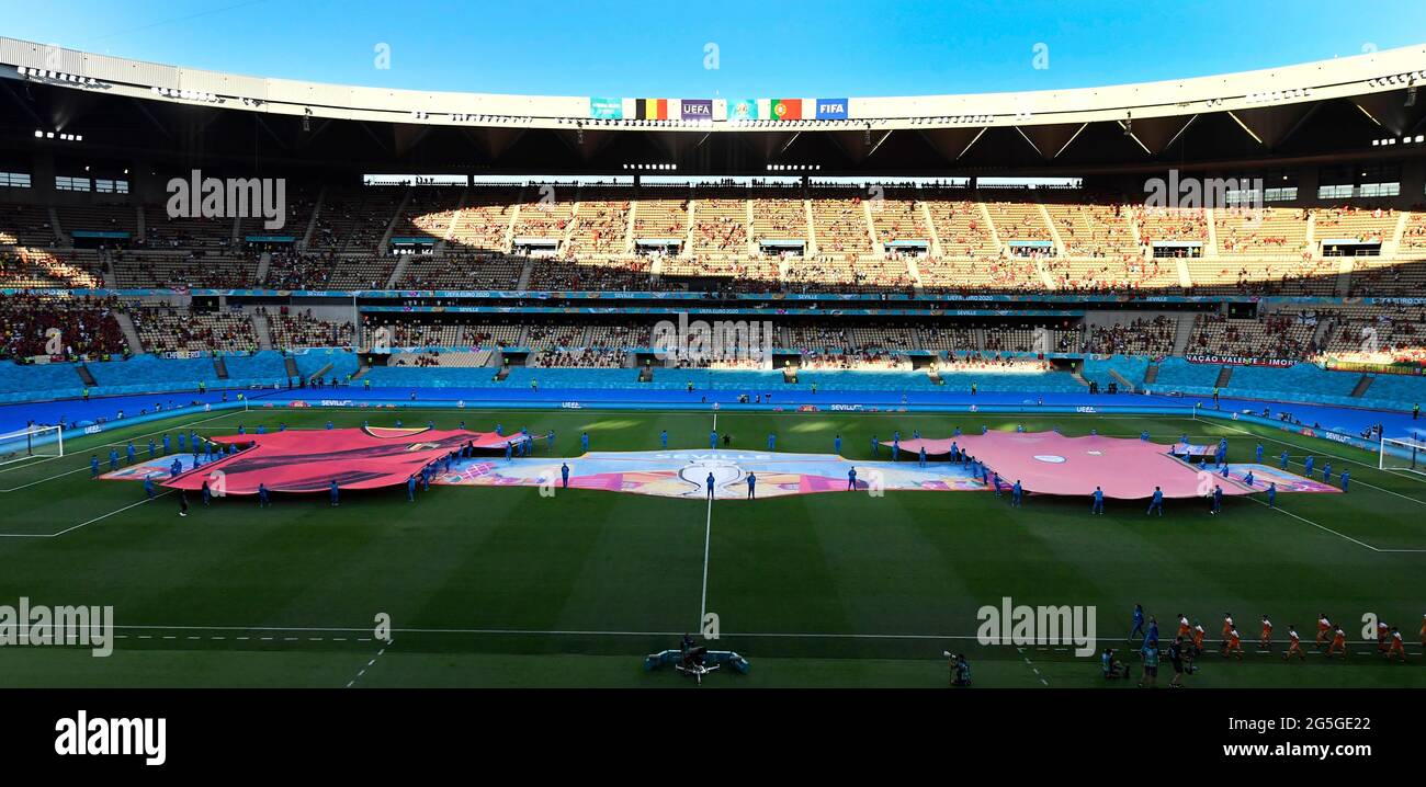 Die Abbildung zeigt das Estadio de la Cartuja vor dem Start des 16 ...