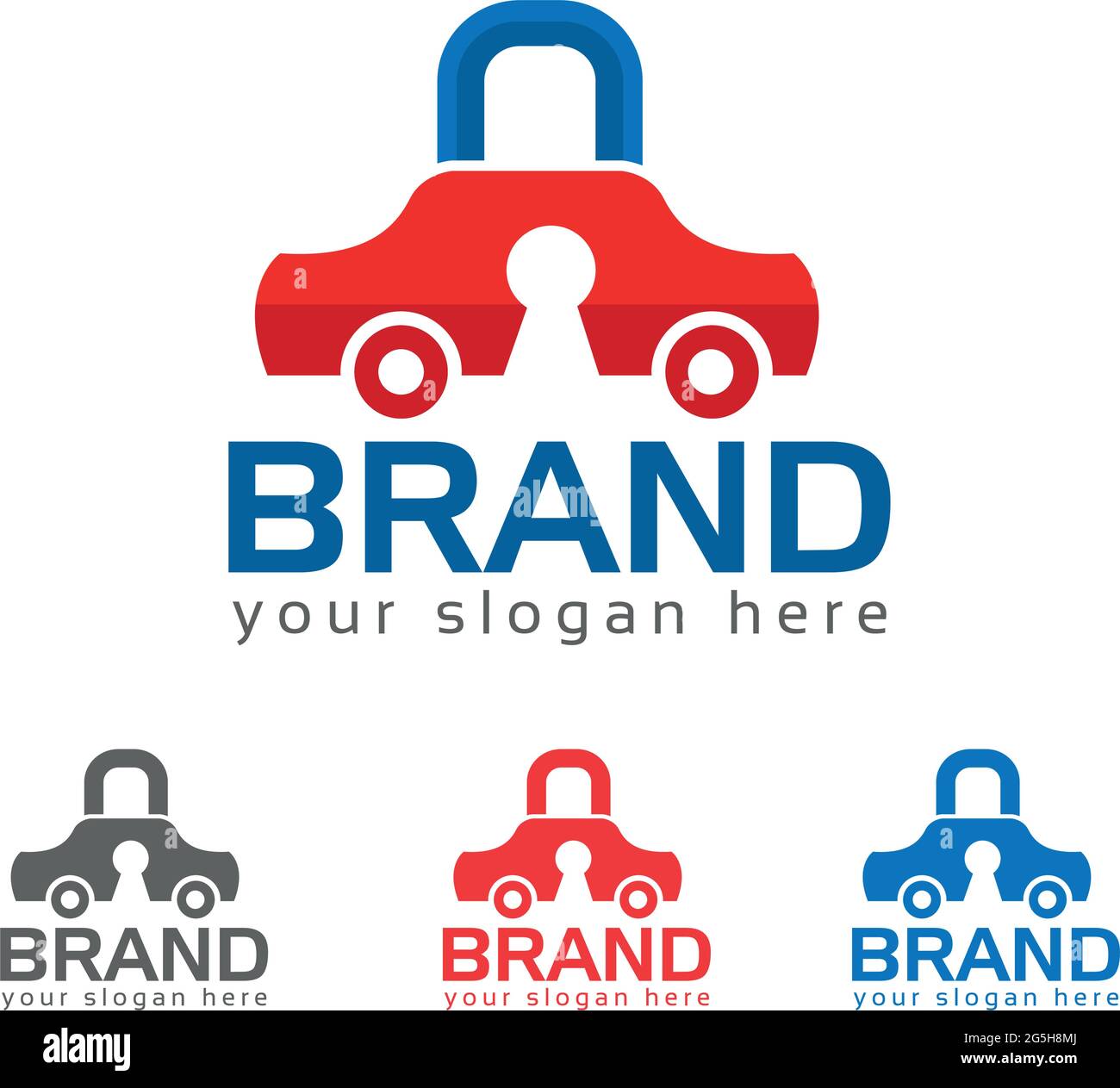 Autounfall logo Stock-Vektorgrafiken kaufen - Alamy