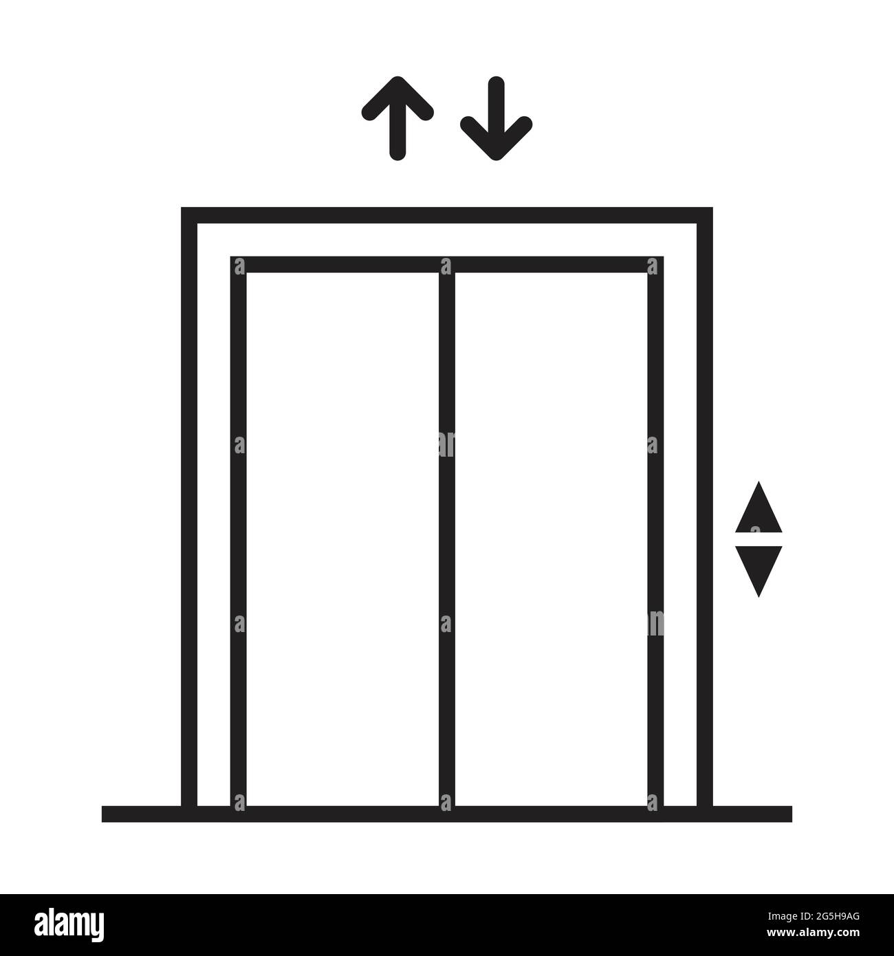 Elevator Lift Icon Vektor für Grafikdesign, Logo, Website, Social Media ...