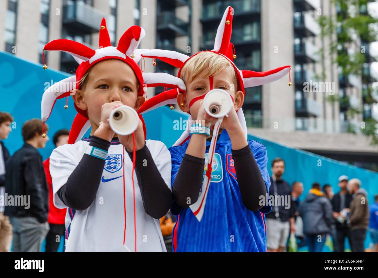 Wembley Stadium, Wembley Park, Großbritannien. Juni 2021. George und ...