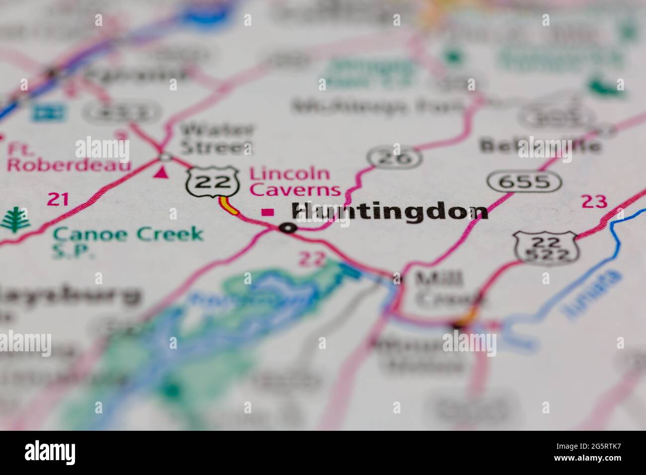 Huntingdon auf einer karte -Fotos und -Bildmaterial in hoher Auflösung ...