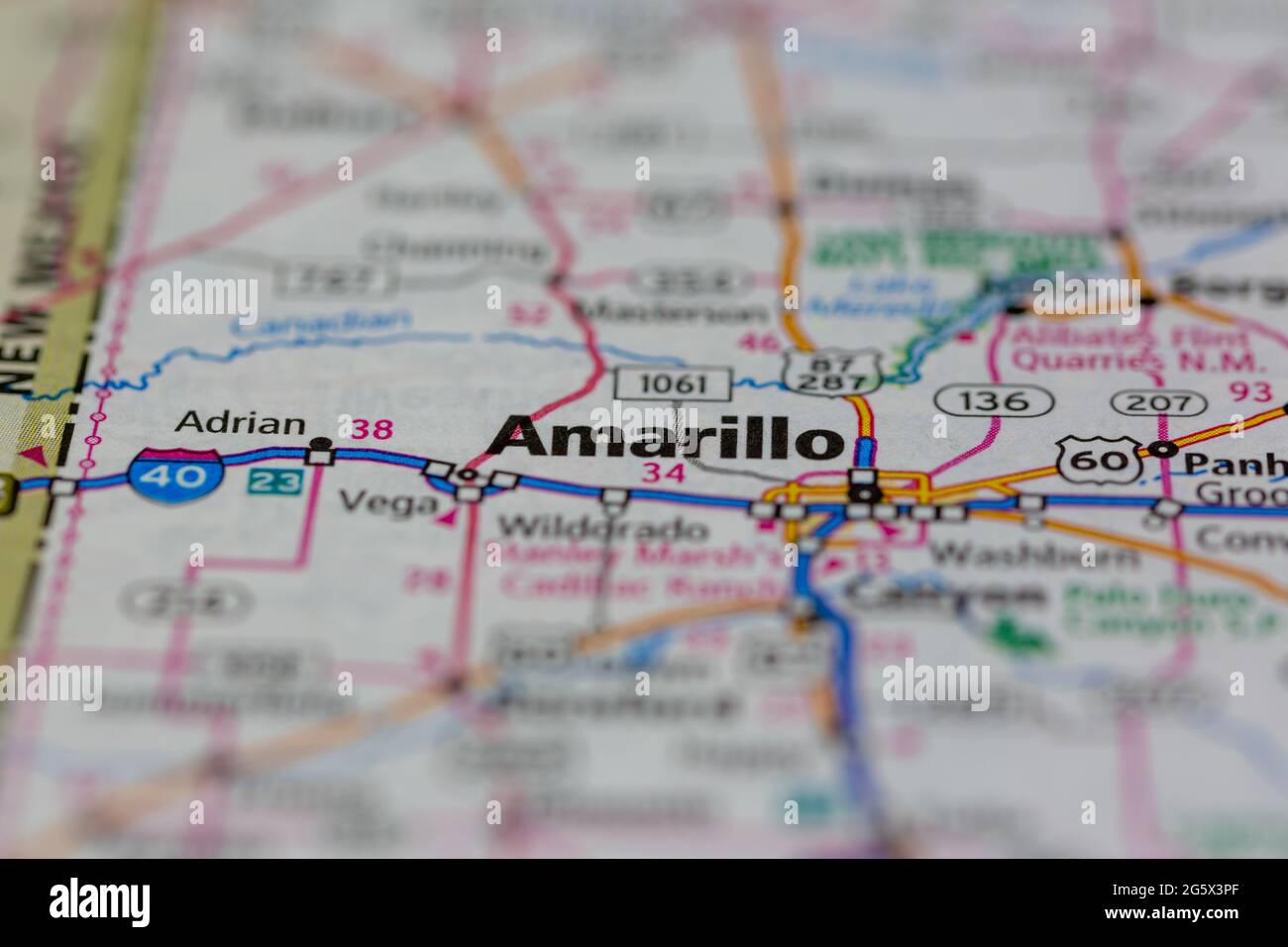 Karte von amarillo texas -Fotos und -Bildmaterial in hoher Auflösung ...