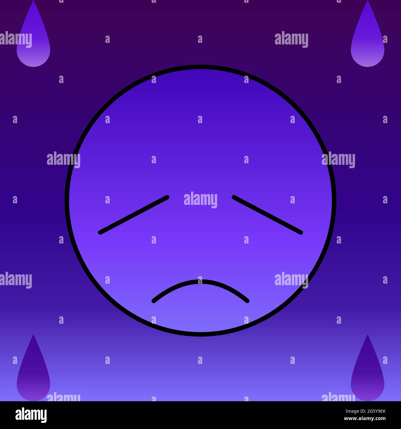 Trauer emotion Stock-Vektorgrafiken kaufen - Alamy