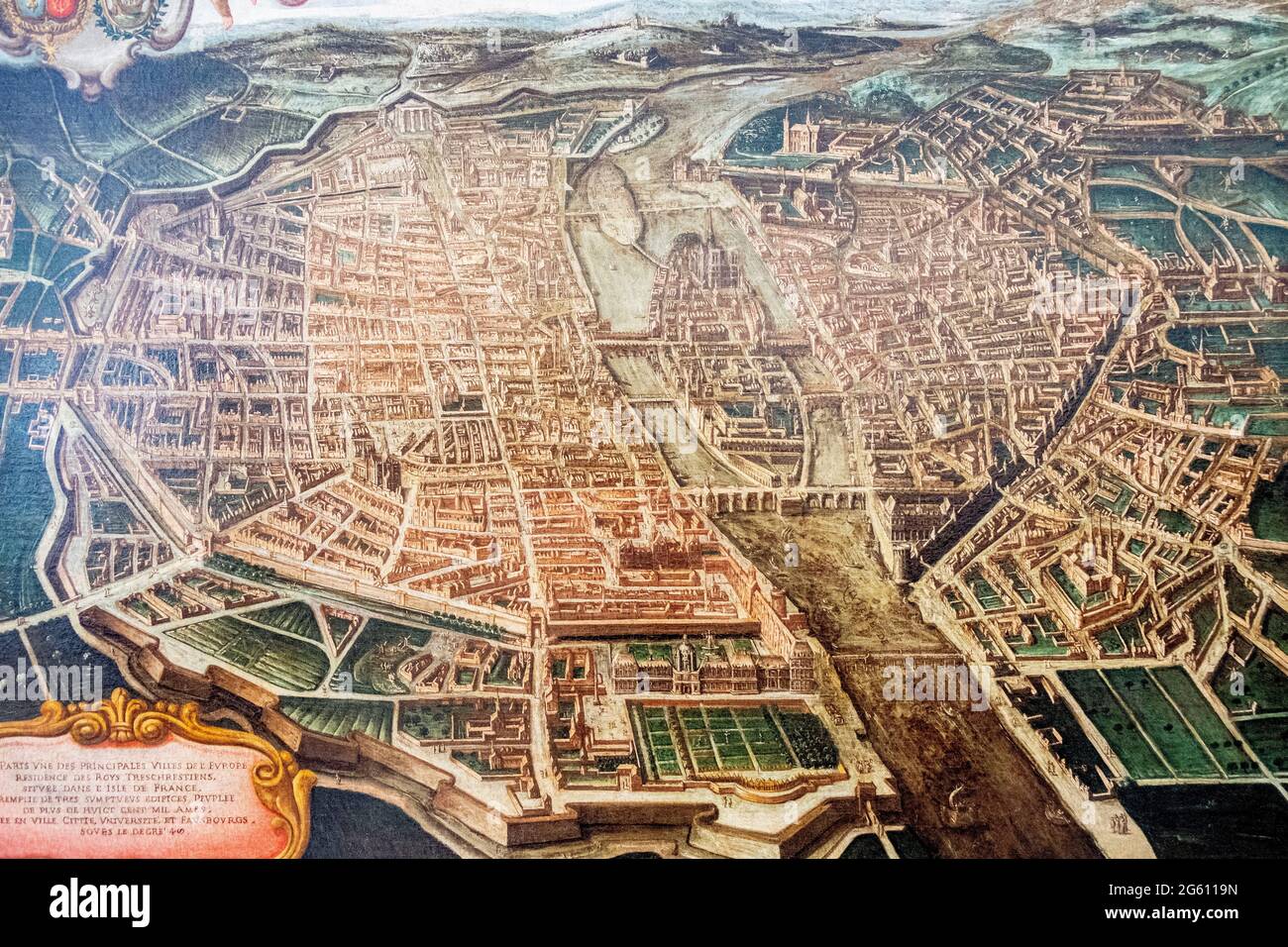 17th century paris map -Fotos und -Bildmaterial in hoher Auflösung – Alamy