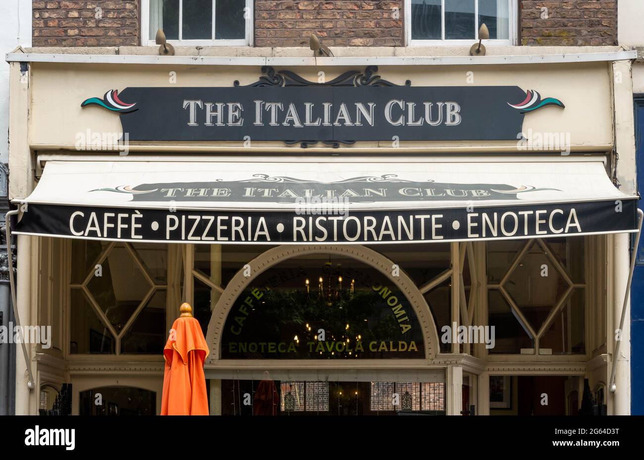 Der italienische Club, ein italienisches Restaurant in der Bold Street ...