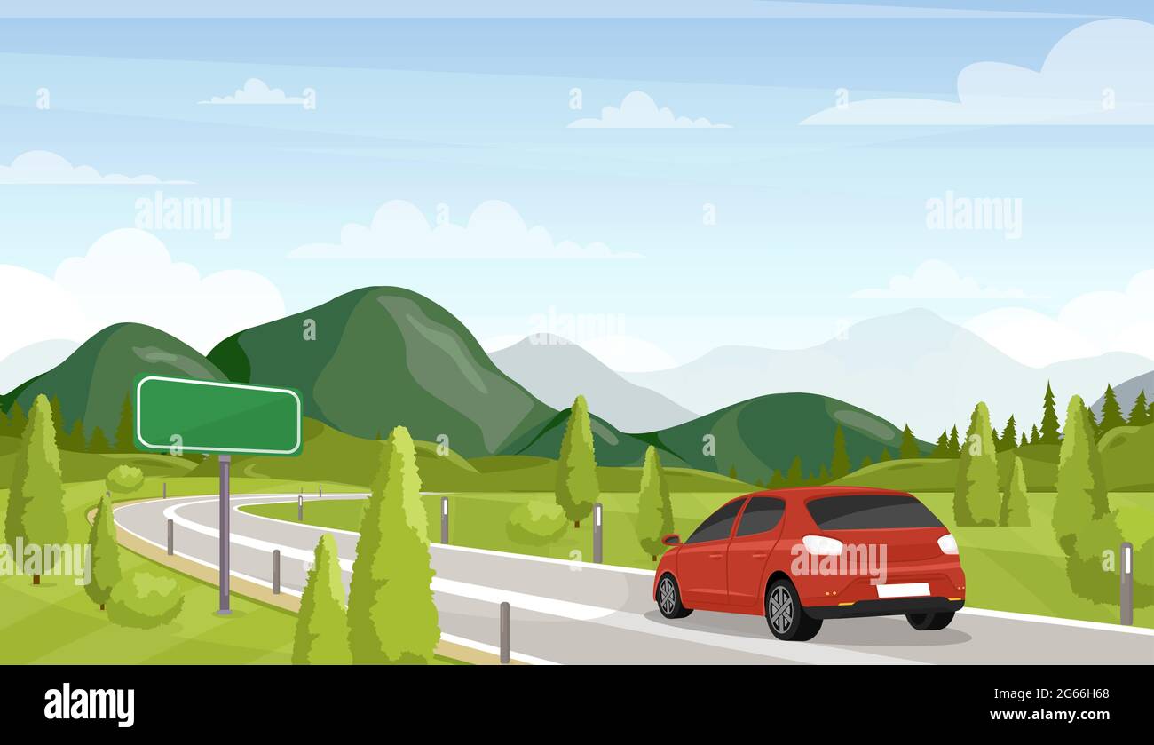 Verkehrszeichen landschaft Stock-Vektorgrafiken kaufen - Alamy