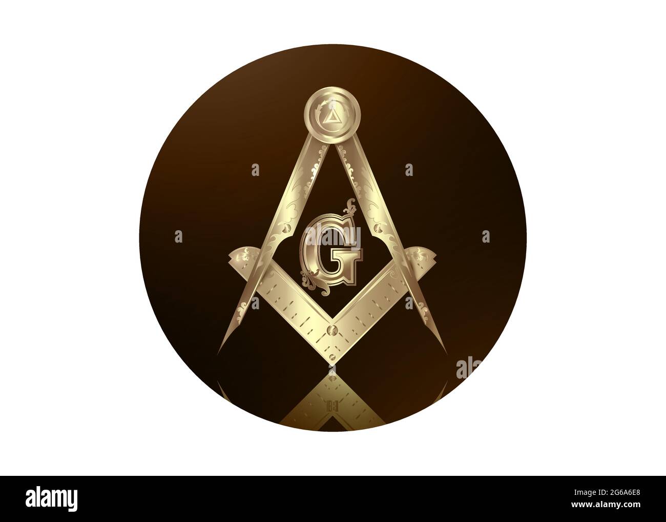 Gold Freimaurerei Emblem - die Freimaurerei Quadrat und Kompass-Symbol ...