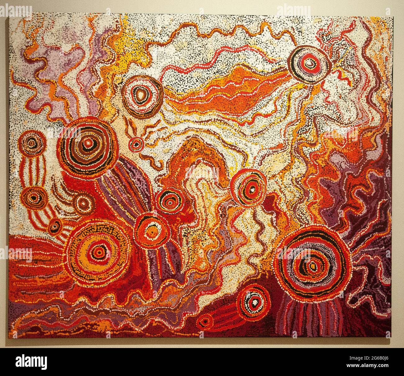 Indigenous Australian Art Dot Painting Fotos Und Bildmaterial In