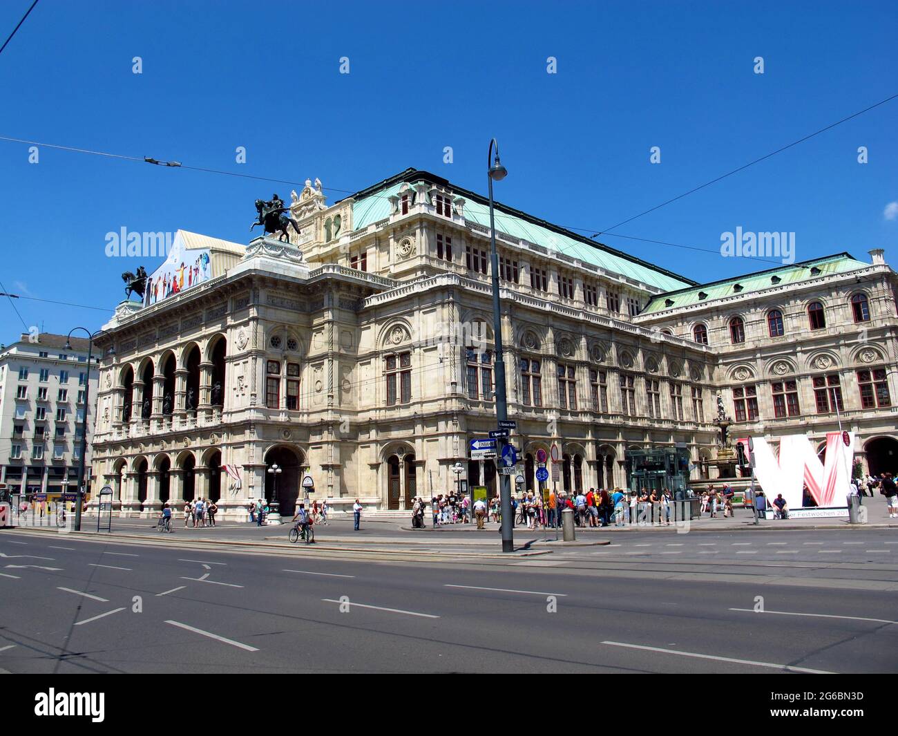 Das Opernhaus in Wien, Österreich Stockfotografie - Alamy