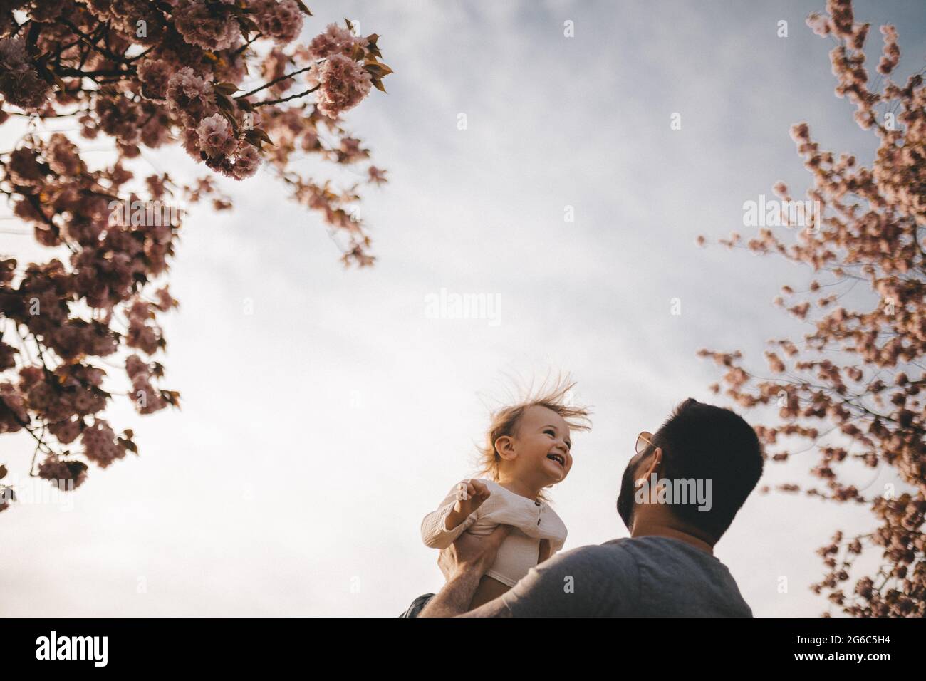 Kind in die luft werfen -Fotos und -Bildmaterial in hoher Auflösung – Alamy