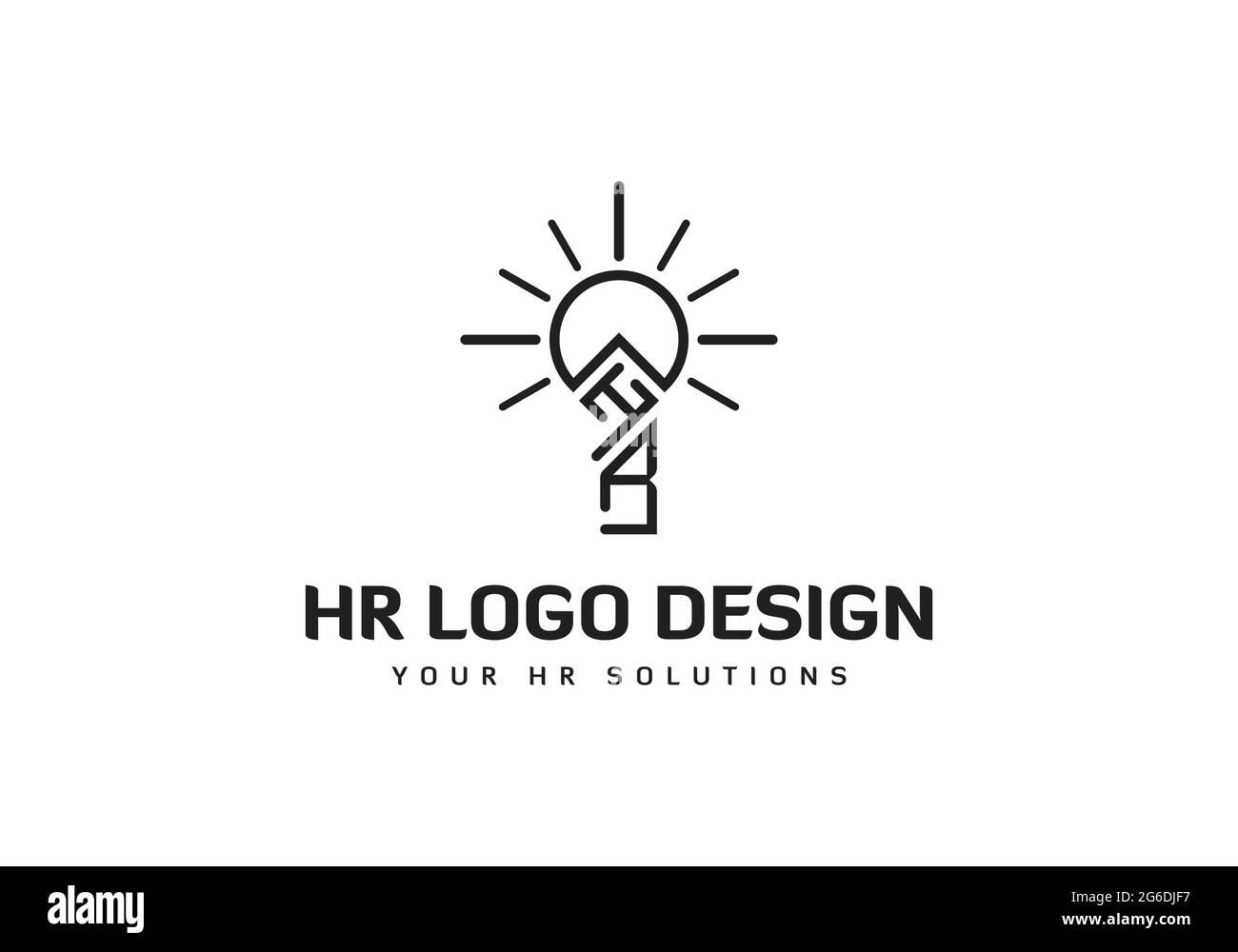 HR LOGO DESIGN Beleuchtung Lampe Initial Monogramm Buchstabe H R Logo hr-logo-design-beleuchtung-lampe-initial-monogramm-buchstabe-h-r-logo