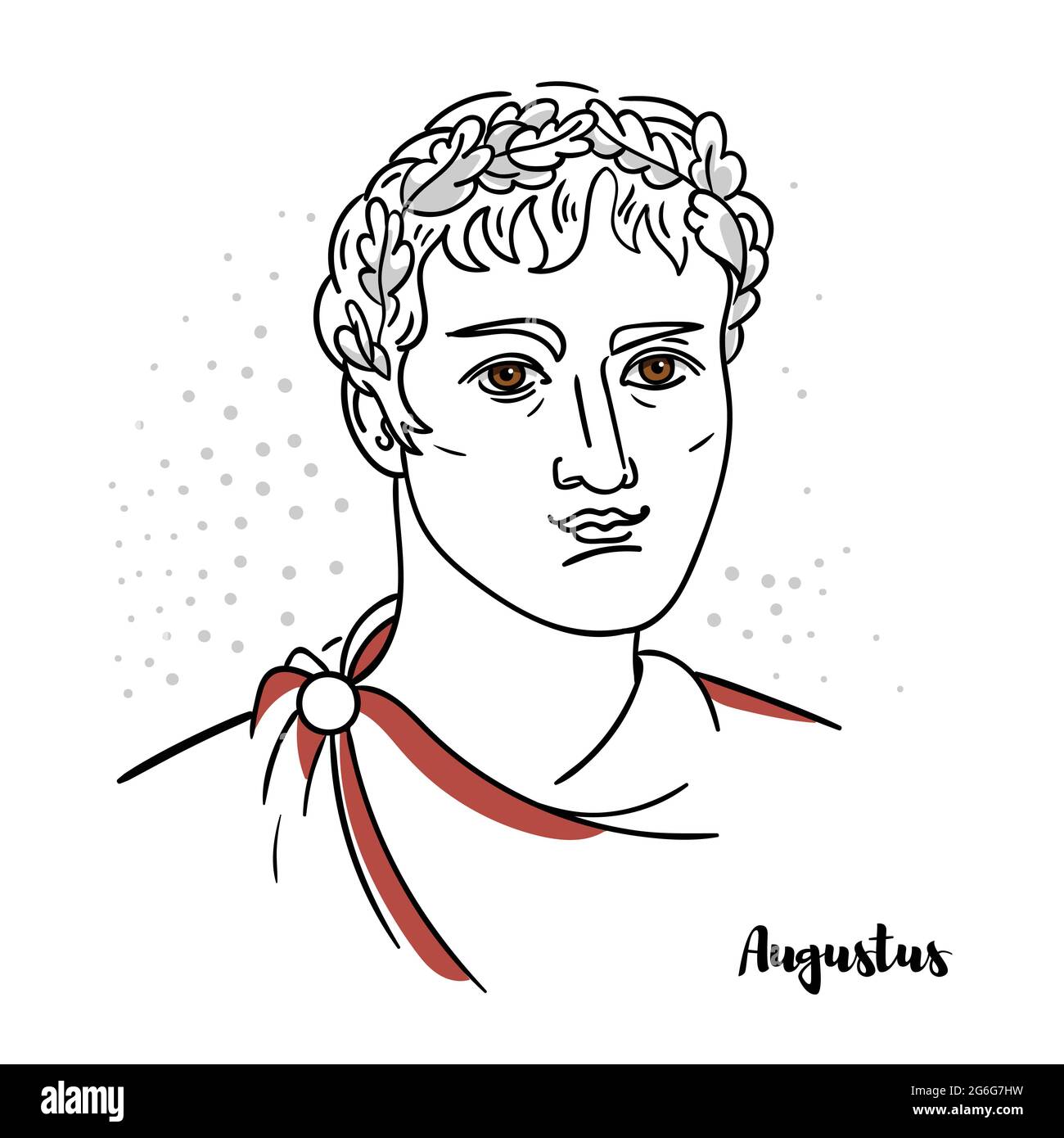 Kaiser augustus porträt Stock-Vektorgrafiken kaufen - Alamy