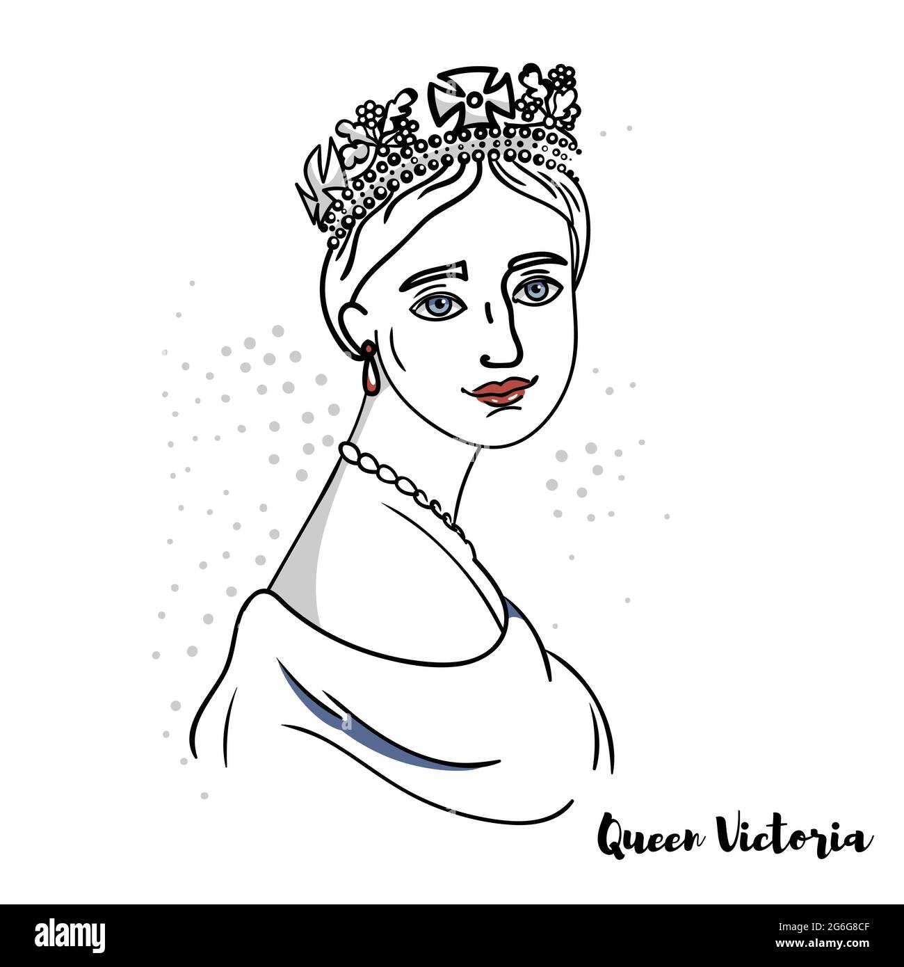 Queen victoria cartoon Stock-Vektorgrafiken kaufen - Alamy