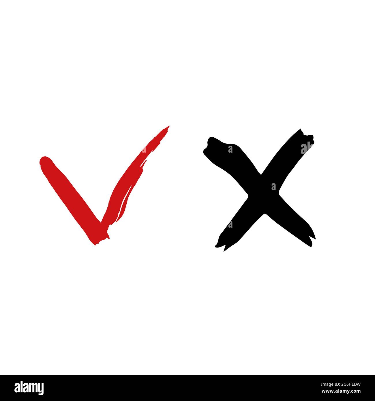 Handzeichnung Farbe, Pinselzeichnung. Isoliert auf weißem Hintergrund ...