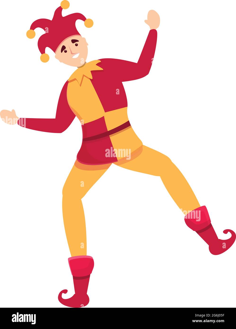 Court jester cartoon character -Fotos und -Bildmaterial in hoher ...