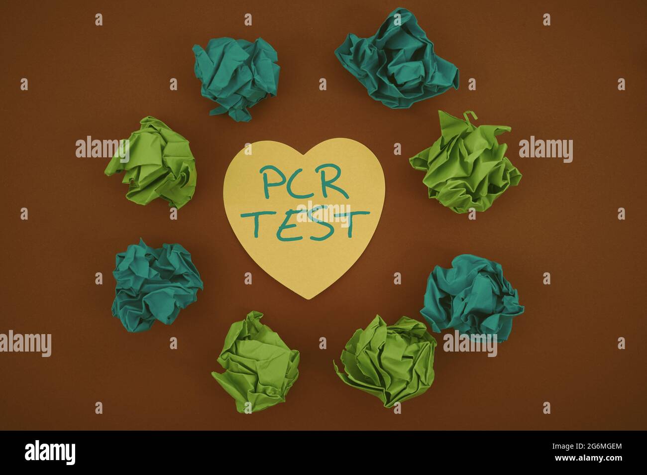 Text mit Inspiration PCR-Test. Konzeptuelles Foto qualitativer Nachweis ...
