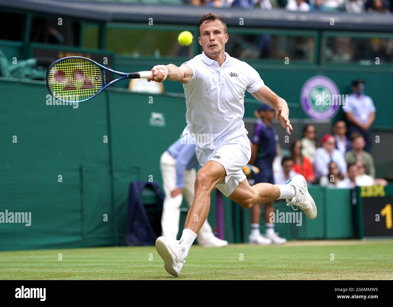Marton Fucsovics im Kampf gegen Novak Djokovic im Viertelfinale des ...