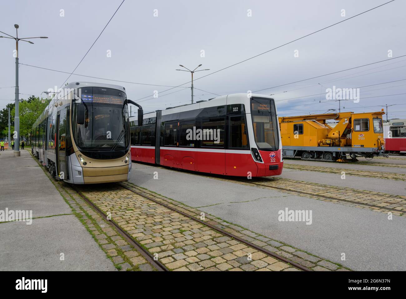 Wien, Hauptwerkstätte der Wiener Linien, Alstom Flexity Brüssel // Wien ...