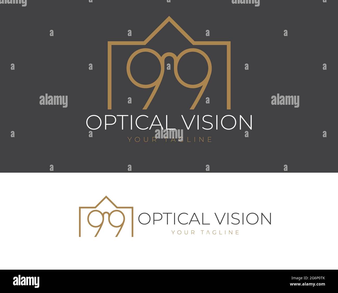 Optisches logo Stock-Vektorgrafiken kaufen - Alamy