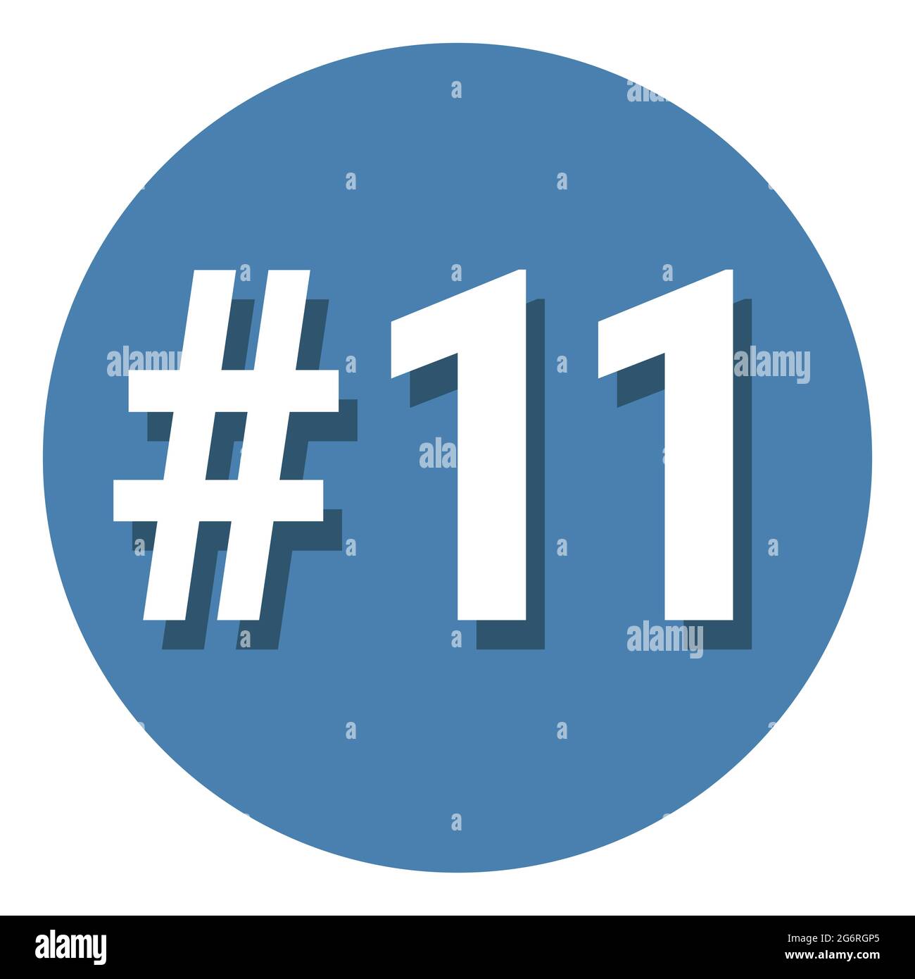 Number 11 Stock-Vektorgrafiken kaufen - Alamy